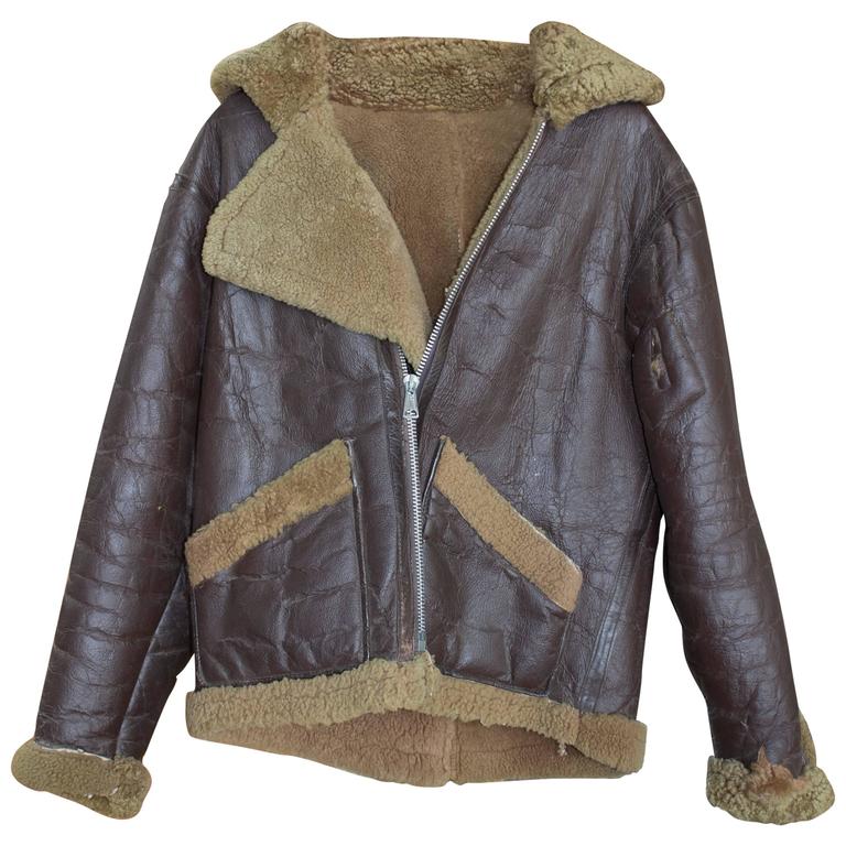 WWII British Aviator Jacket at 1stDibs