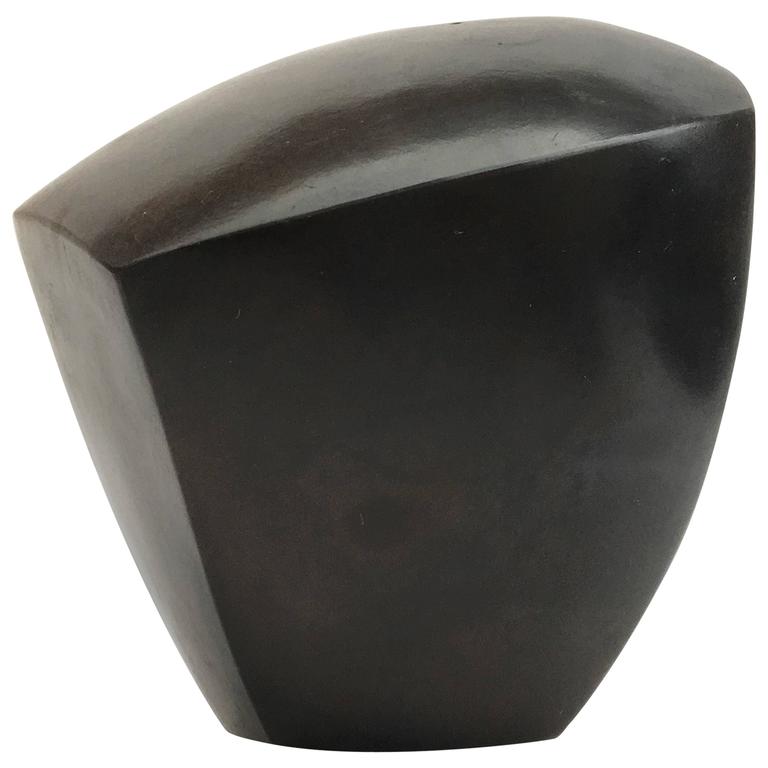 Kat Evans Asymmetrical Raku Clay Sculpture C2 at 1stDibs