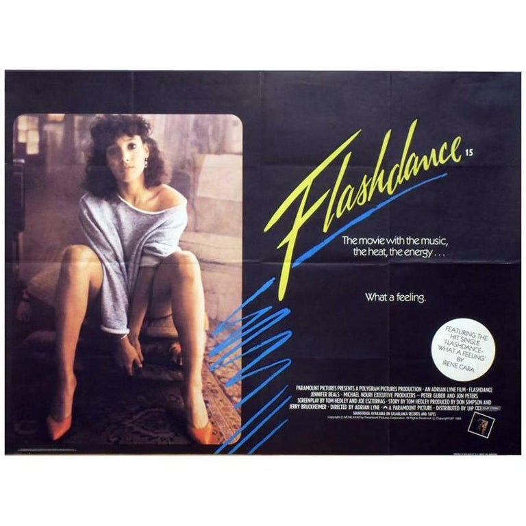 "Flashdance" Film Poster, 1983 For Sale at 1stDibs
