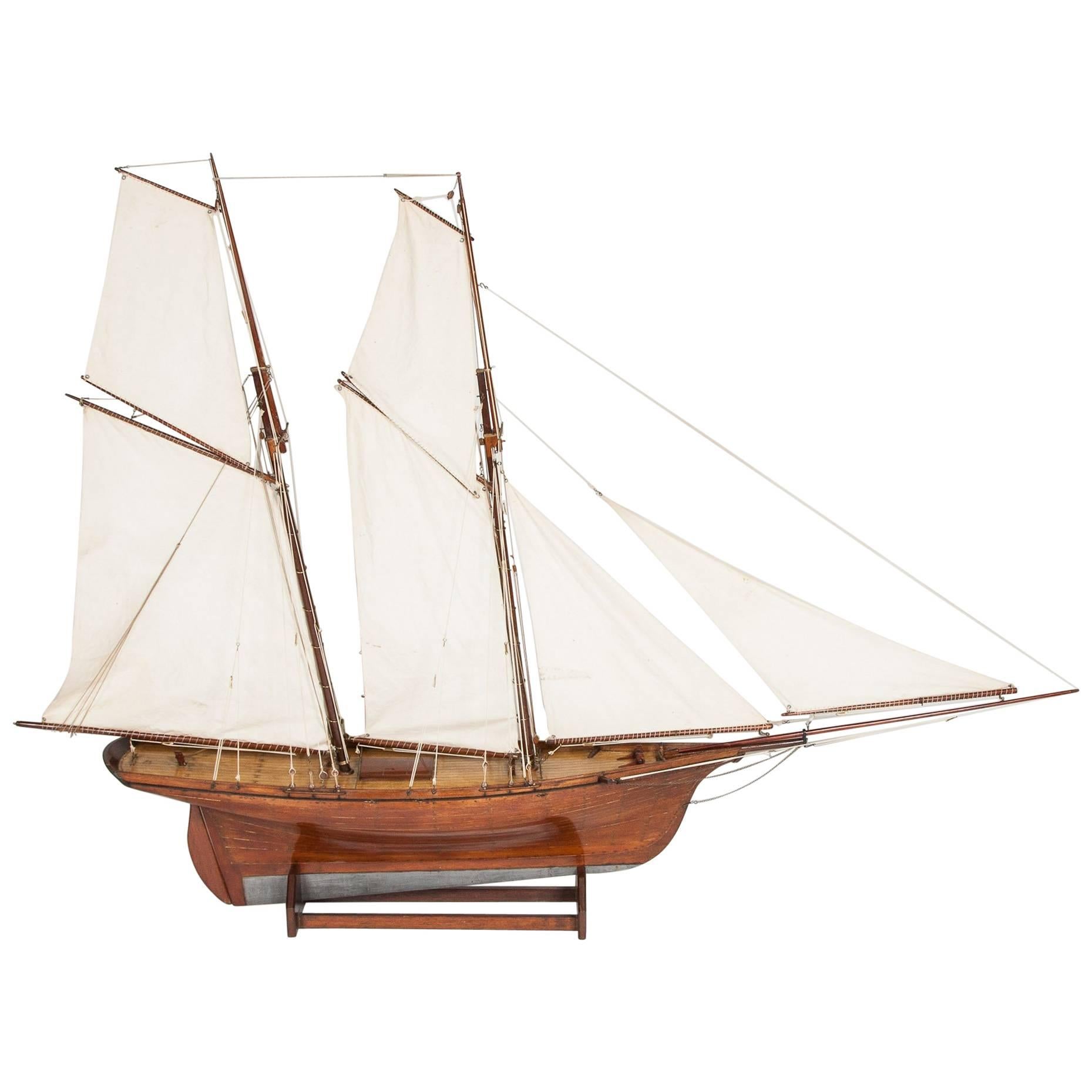 Model of the Schooner Yacht "America" For Sale at 1stDibs