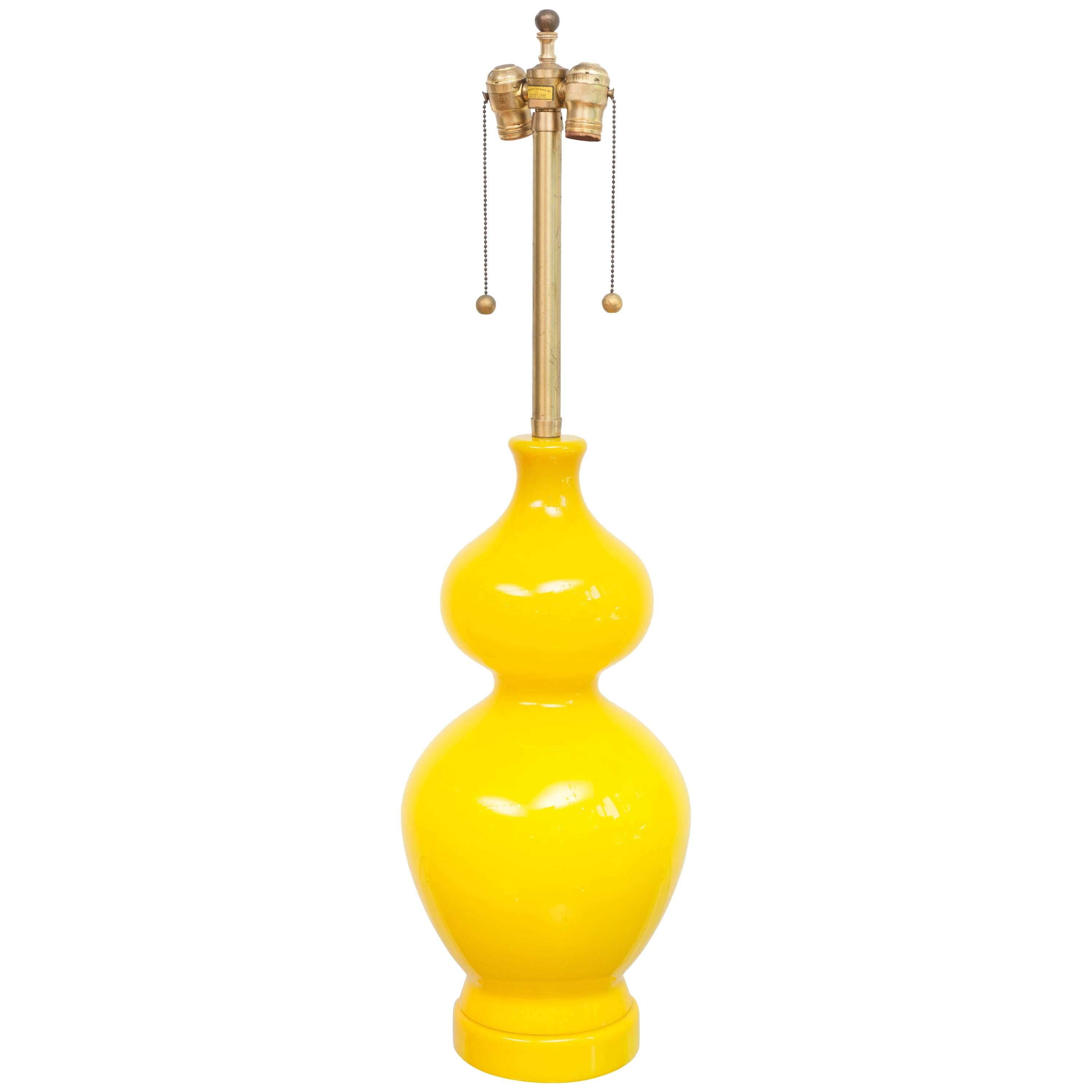 Marbro Italian Glass Lamp For Sale at 1stDibs