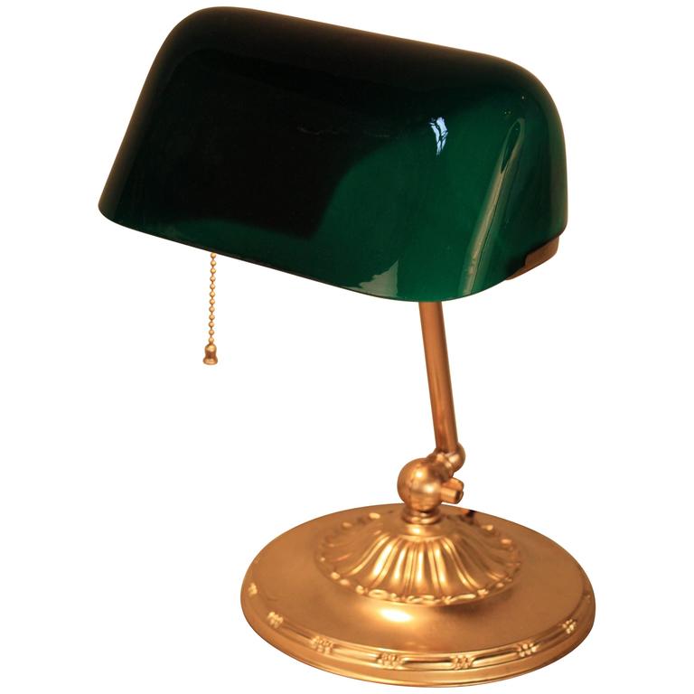 Classic Emeralite Desk Lamp at 1stDibs