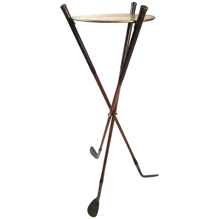Scottish Golf Club Drinks Table at 1stDibs | golf club tables