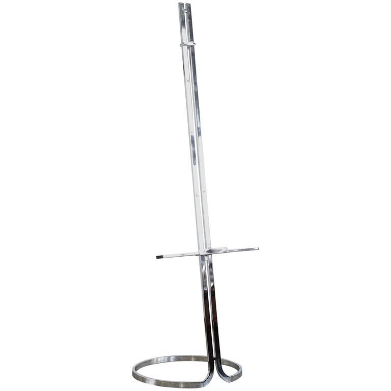 Modern Chrome-Plated Easel at 1stDibs | modern easel stand, chrome easel