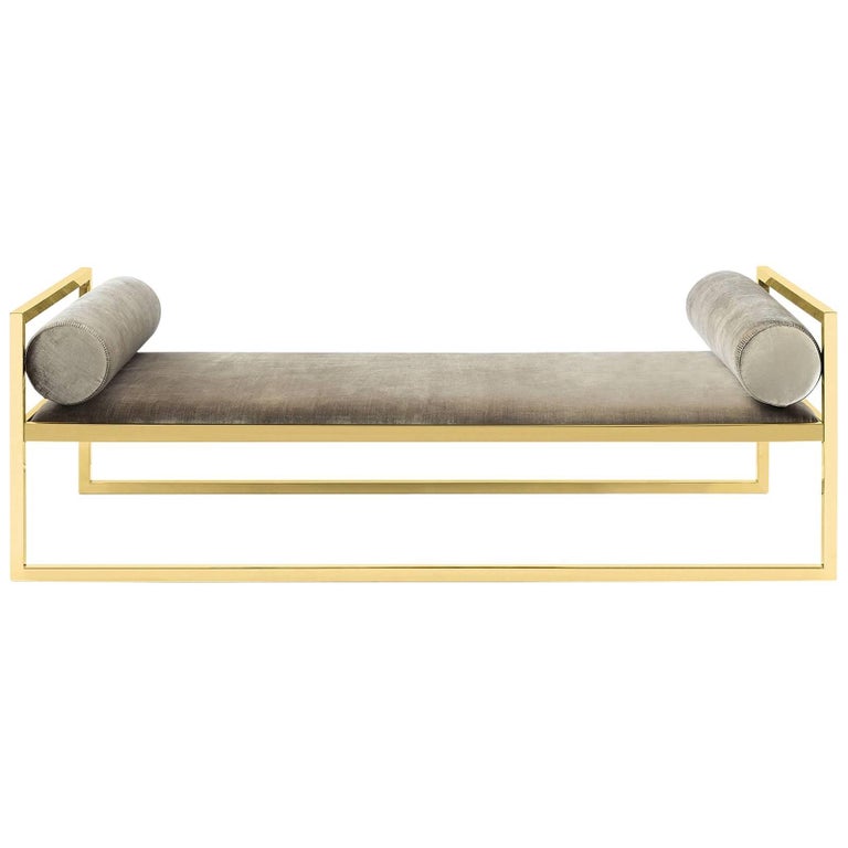 Grand Avenue Daybed in Gold Finish at 1stDibs