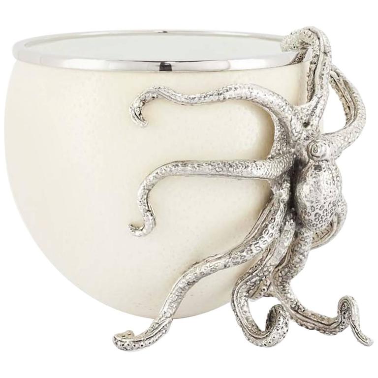 Ostrich Egg and Octopus Bowl at 1stDibs