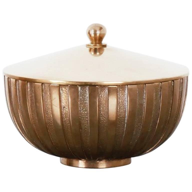 Tinos Bronze Lidded Jar, circa 1930 at 1stDibs
