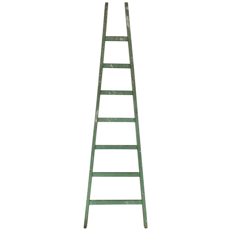 Vintage French Fruit Pickers Ladder For Sale at 1stDibs