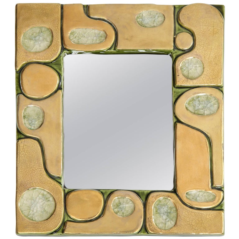 Jeweled Mirror by Mithé Espelt at 1stDibs