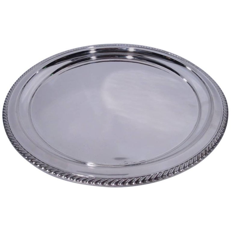 Gorham Georgian Style Sterling Silver Serving Tray For Sale at 1stDibs