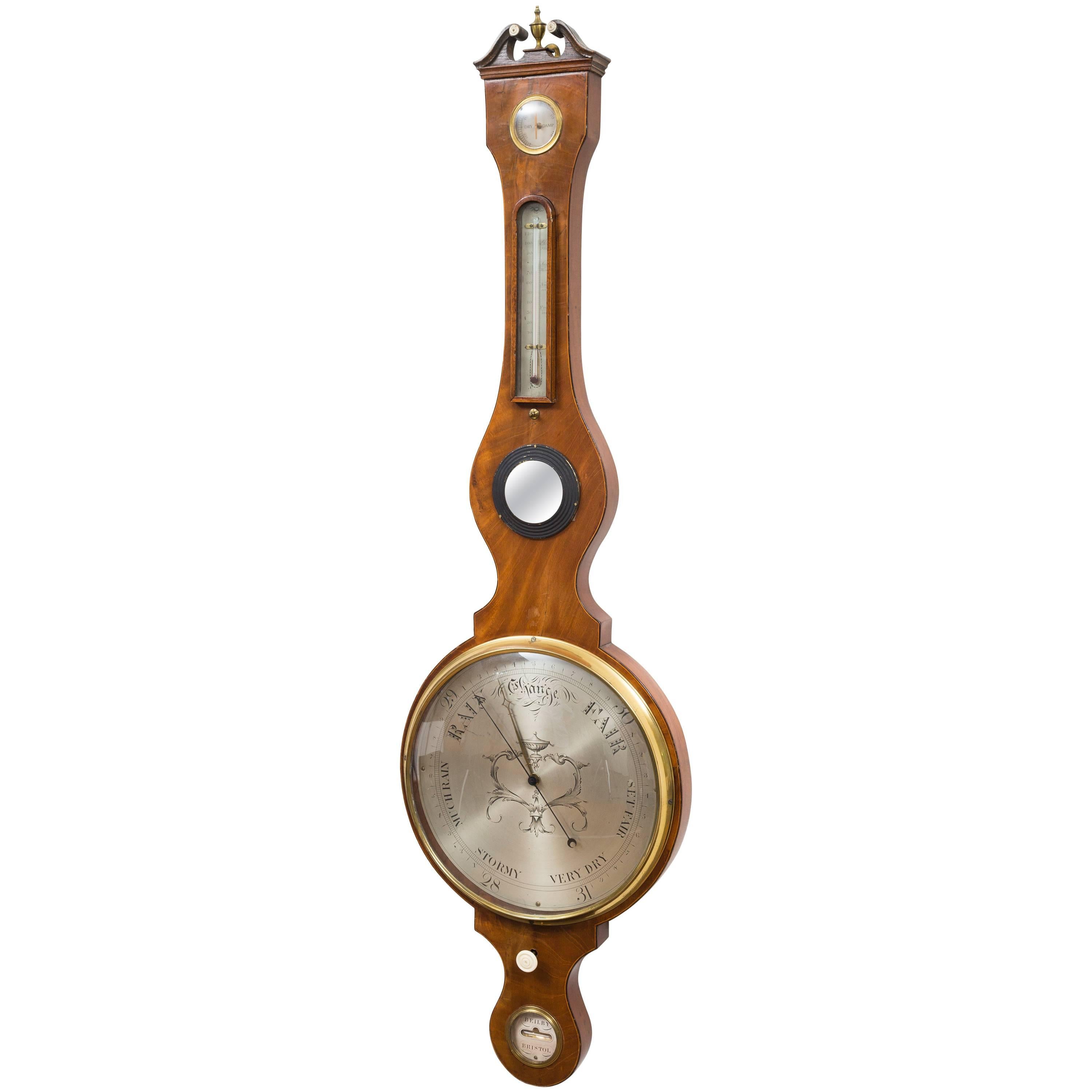 Antique Georgian Wheel Barometer at 1stDibs
