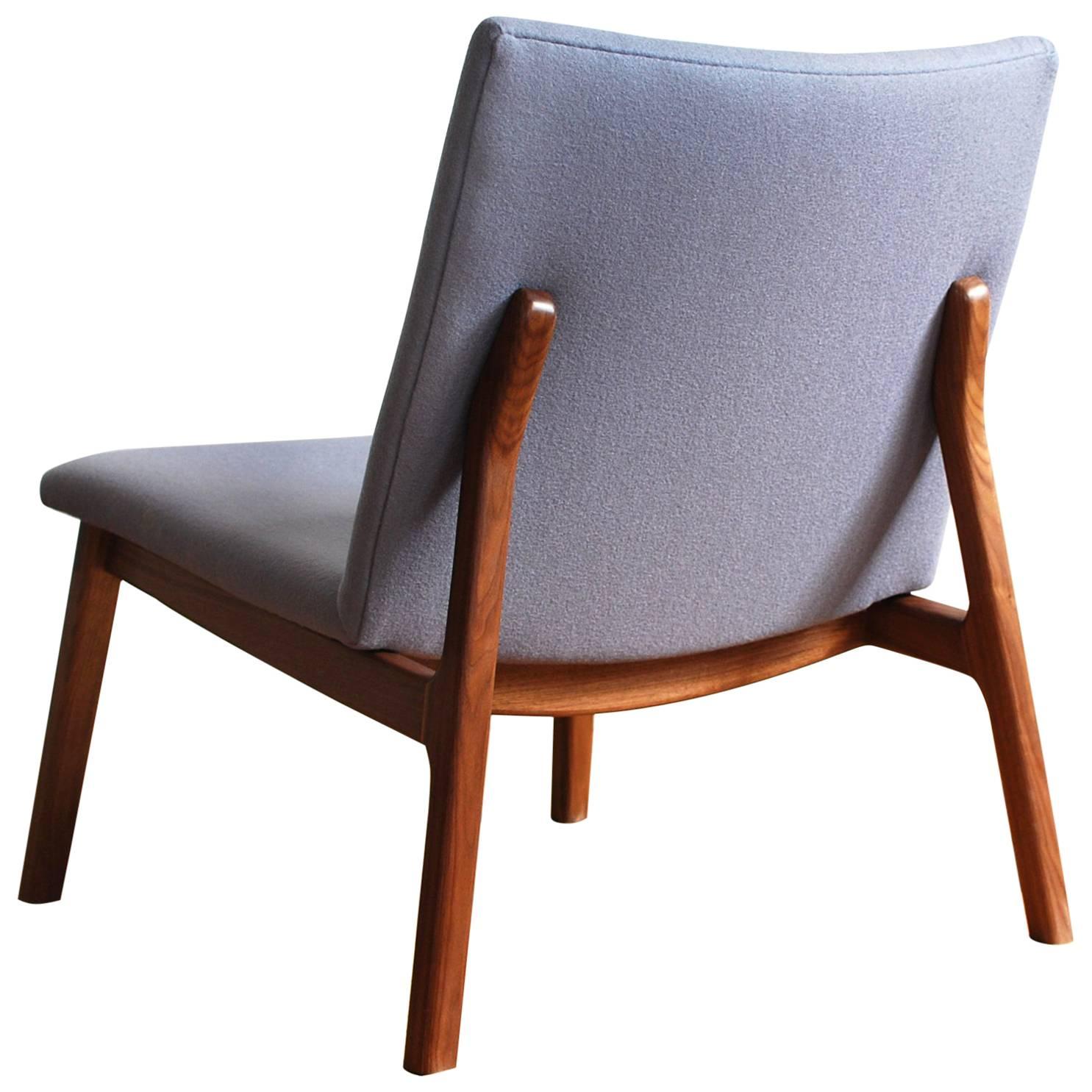 C07 Handmade Upholstered Lounge Chair in Solid Walnut by Jason Lewis ...