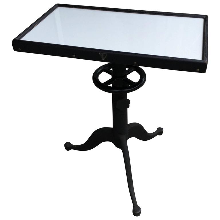 Industrial Optometrist Adjustable Table For Sale at 1stDibs