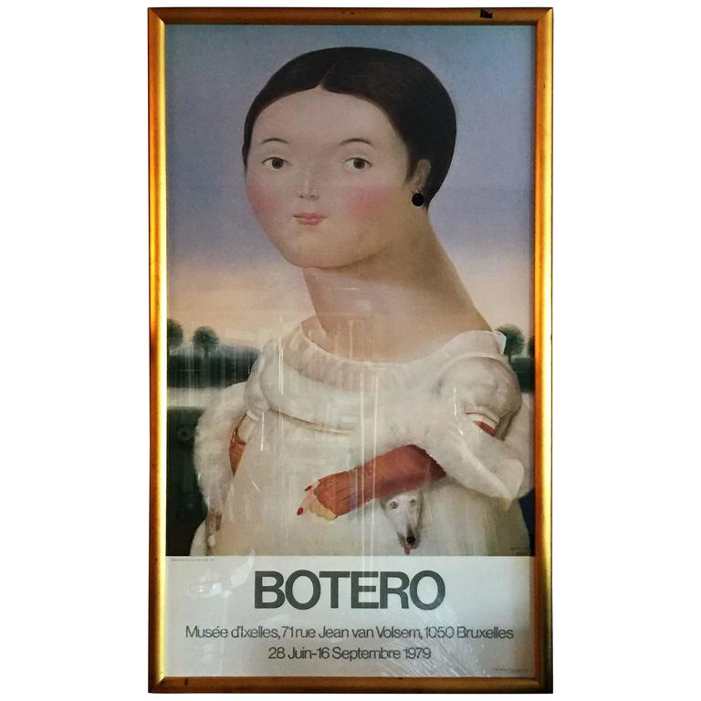 Fernando Botero Museum Exhibition Poster For Sale at 1stDibs
