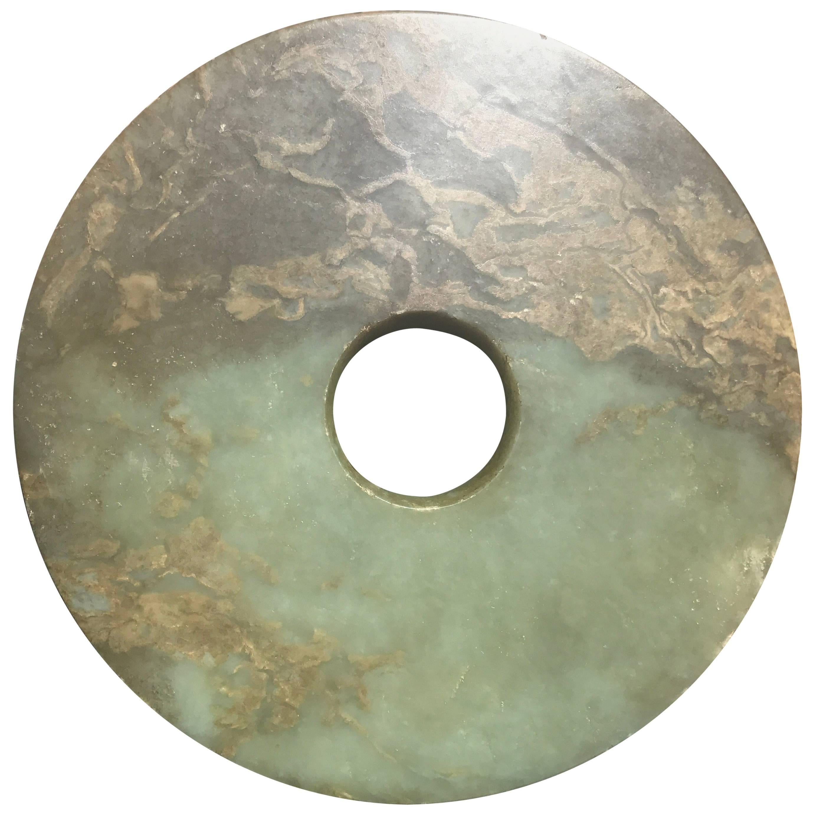 Important Ancient Chinese Jade Bi Superb Moutainous Pattern, 2200-1700 ...