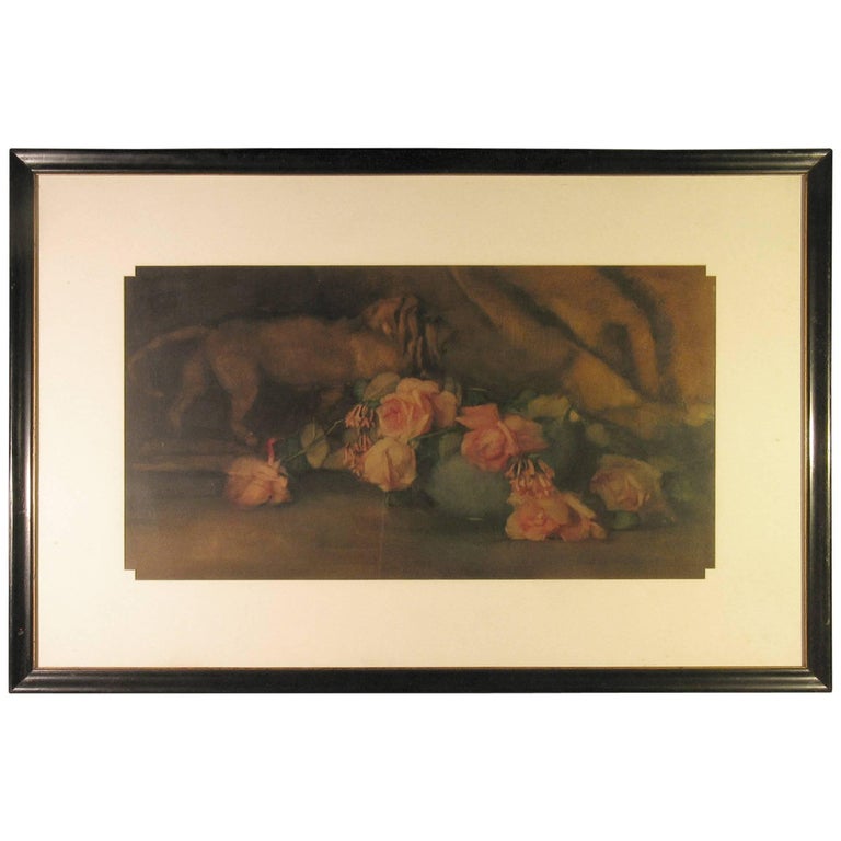 Gertrude a Lambert W/C "Still Life with Roses" For Sale at 1stDibs