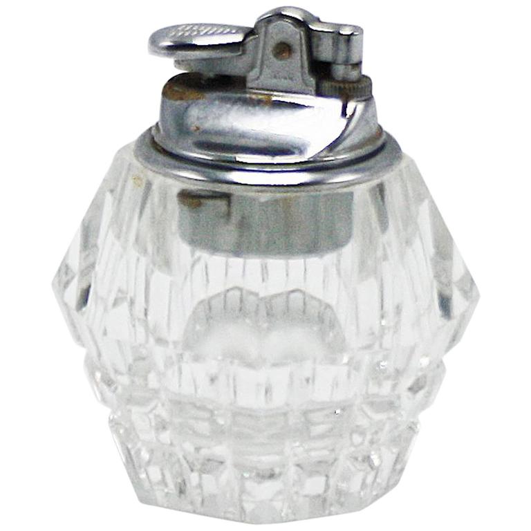 Clear Murano Glass Table Lighter, circa 1960 at 1stDibs