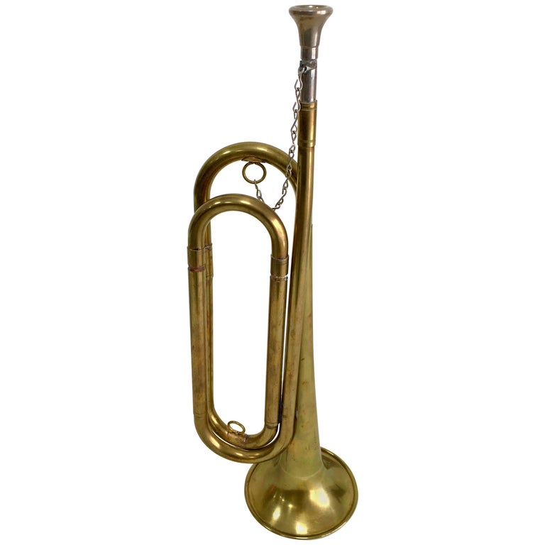 Vintage Brass Bugle Horn at 1stDibs | vintage bugle, bugle for sale ...