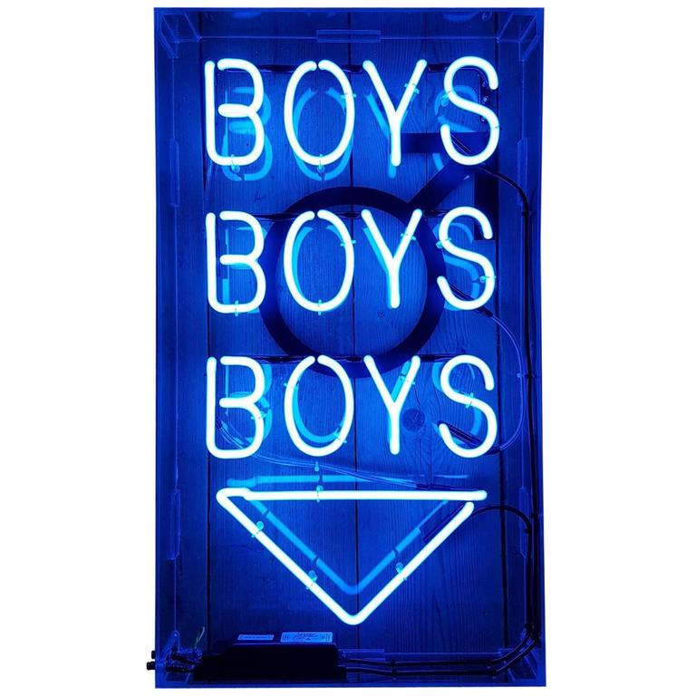Boys, Boys, Boys Neon Sign at 1stDibs | boys boys boys sign, boys boys ...