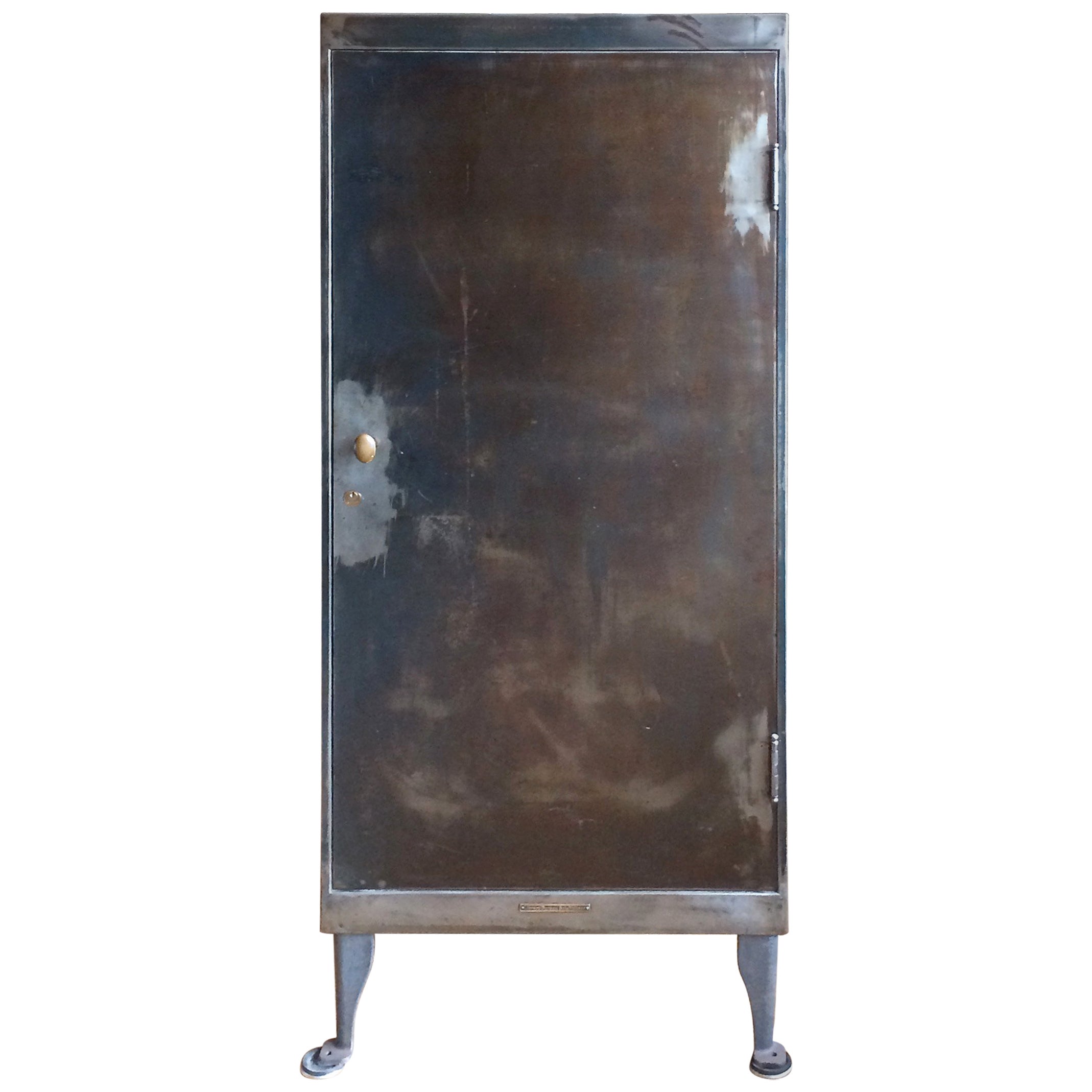 Vintage Industrial Metal Rusty Rusted Steel Automotive Storage Parts ...
