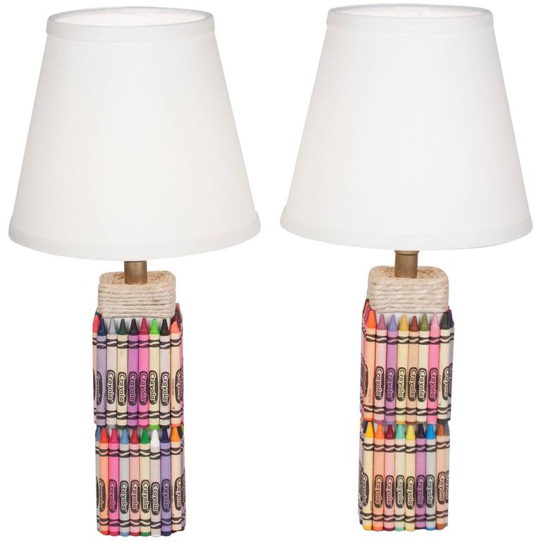 Pair of "Crayola" Table Lamps For Sale at 1stDibs