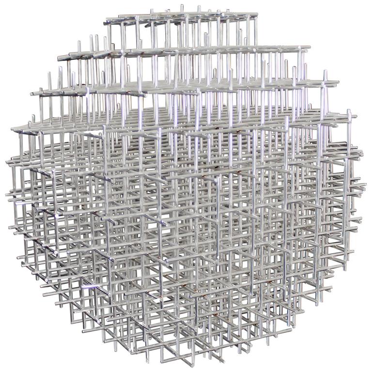 Mid-Century Modern Francois Morellet Sphere Table Sculpture, 1960s ...