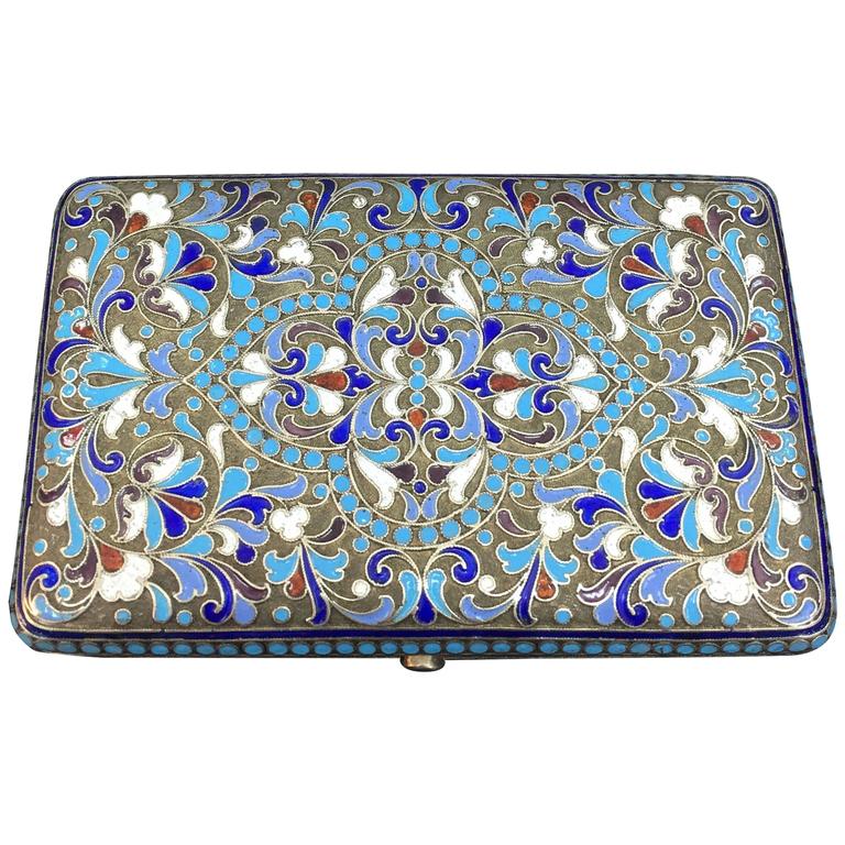 Antique Russian Cigarette Case at 1stDibs | russian enamel cigarette ...