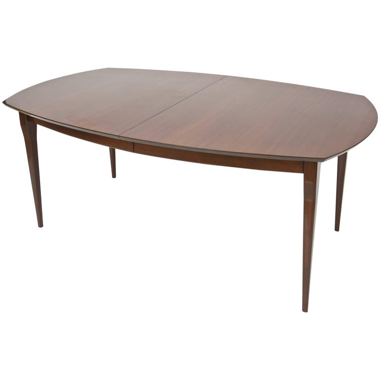 Carlo de Carli for Singer and Sons Walnut Extension Dining Table at 1stDibs