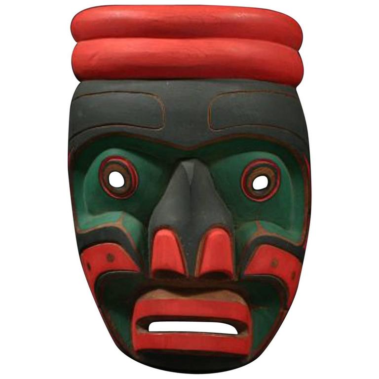 20th Century North West Coast Tribal Mask Stan Hunt Signed For Sale at ...