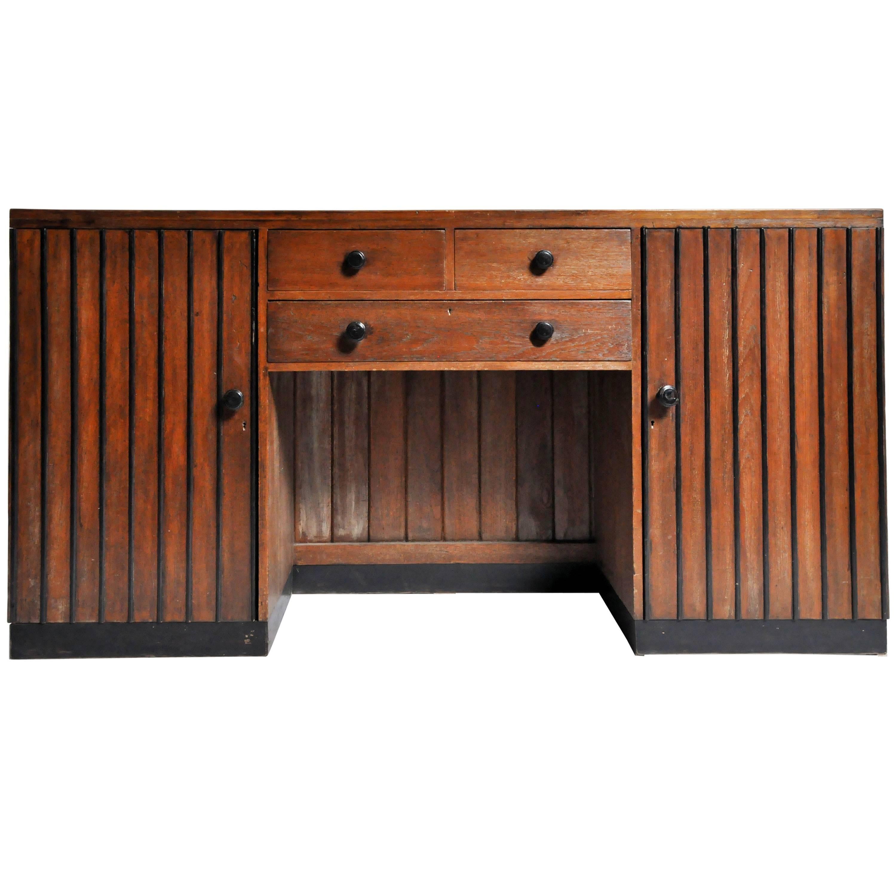British Colonial Art Deco Sideboard at 1stDibs