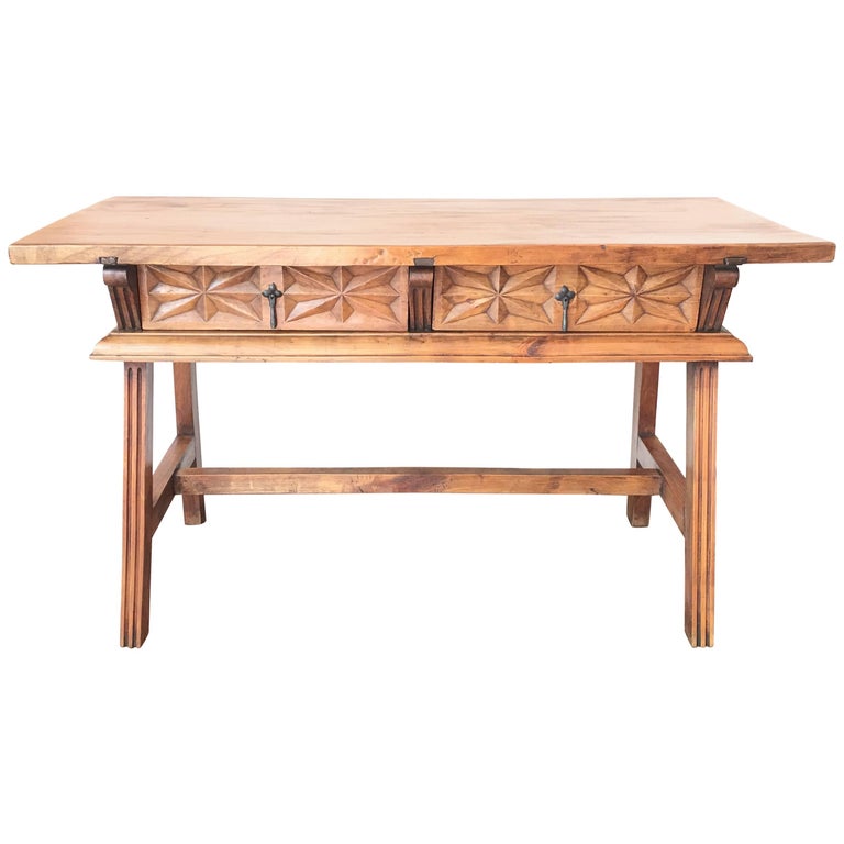 19th Spanish Refectory Console Table at 1stDibs