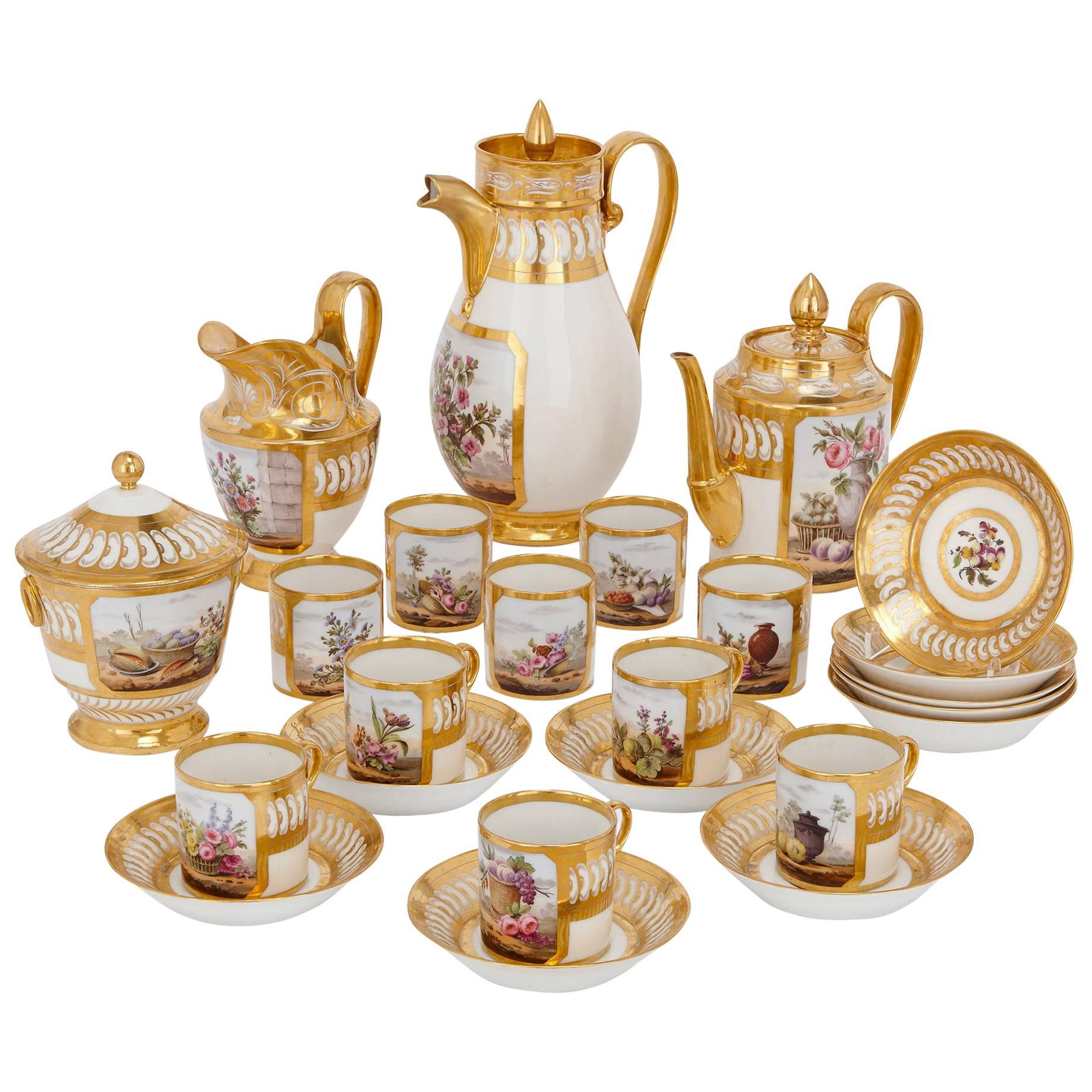 Antique Old Paris Porcelain Tea Set at 1stdibs