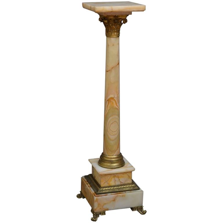 Victorian Onyx Column at 1stDibs