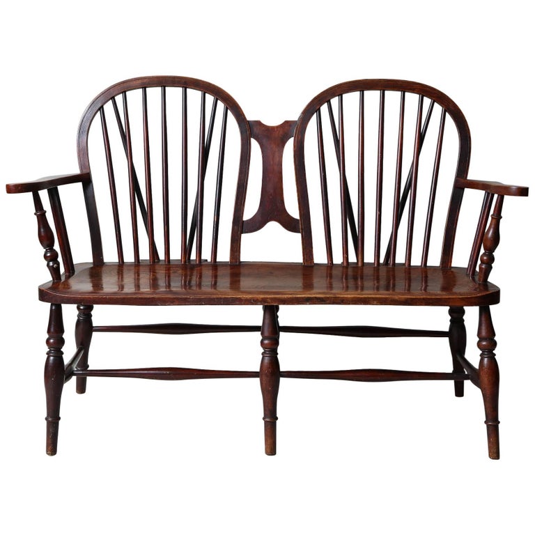 Windsor Double Chair Back Settee at 1stDibs | windsor settee