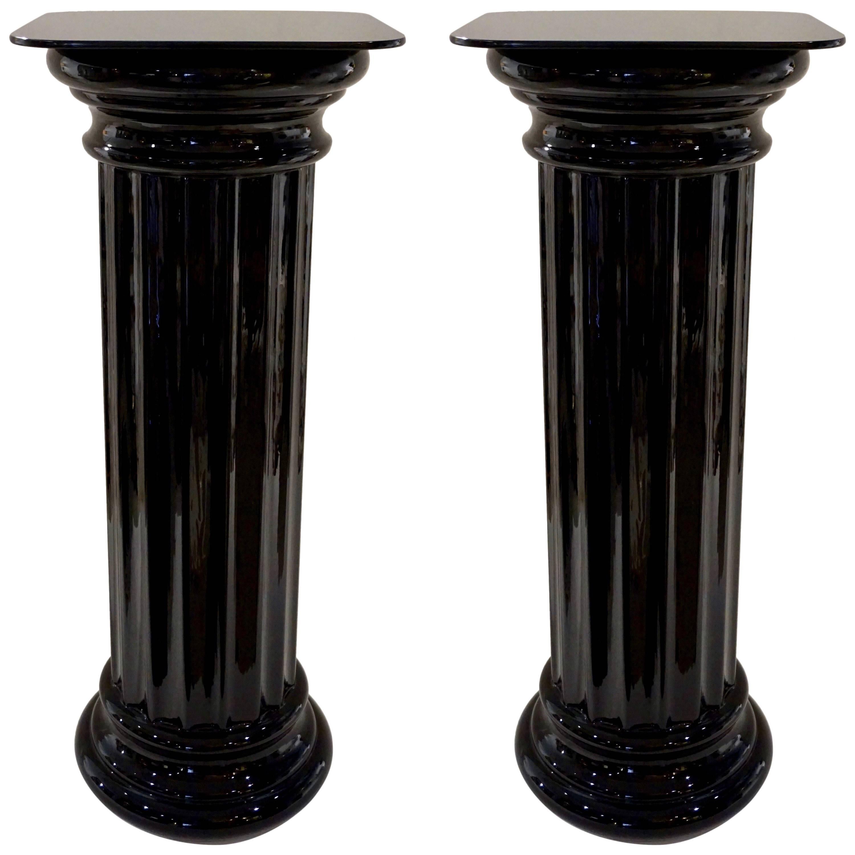 1960s Pair of Rectangular Solid Granite Column Pilasters For Sale at ...