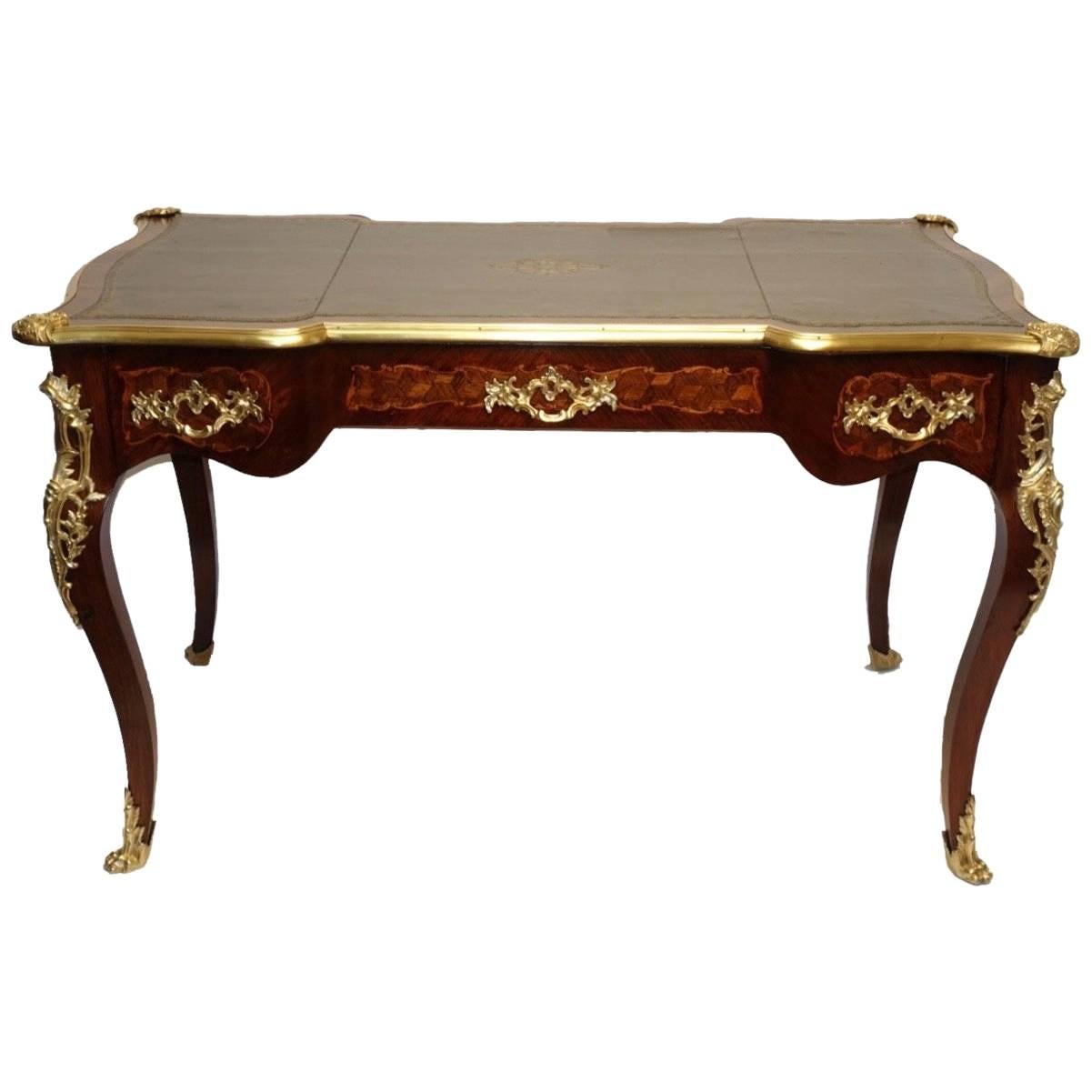 French Antique Louis XVI Style "Bureau Plat" Desk at 1stDibs