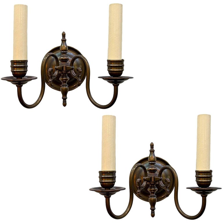 Dutch Bronze Sconces For Sale at 1stDibs