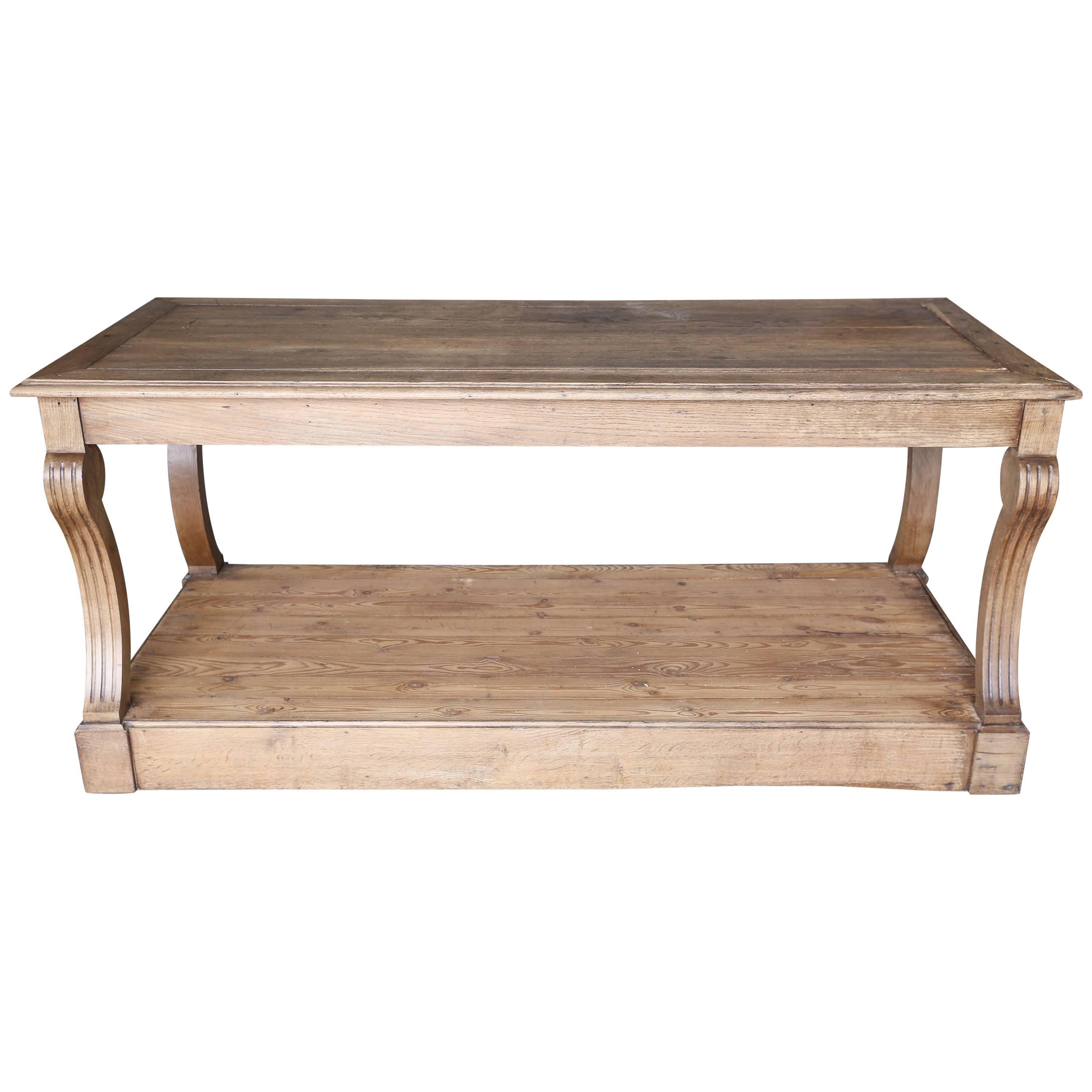 19th Century Oak French Draper's Table at 1stDibs