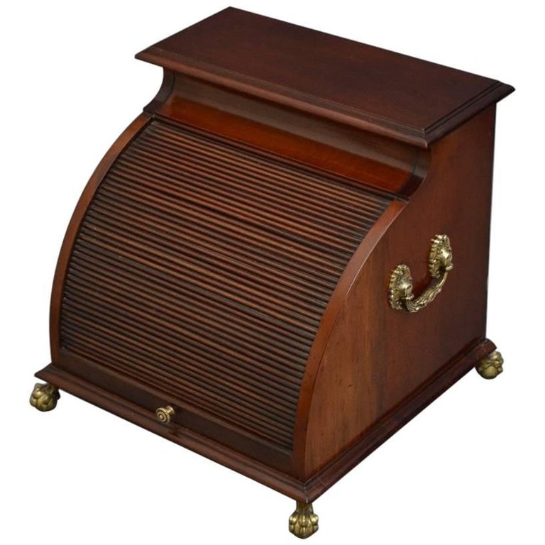 Victorian Mahogany Log Box at 1stDibs
