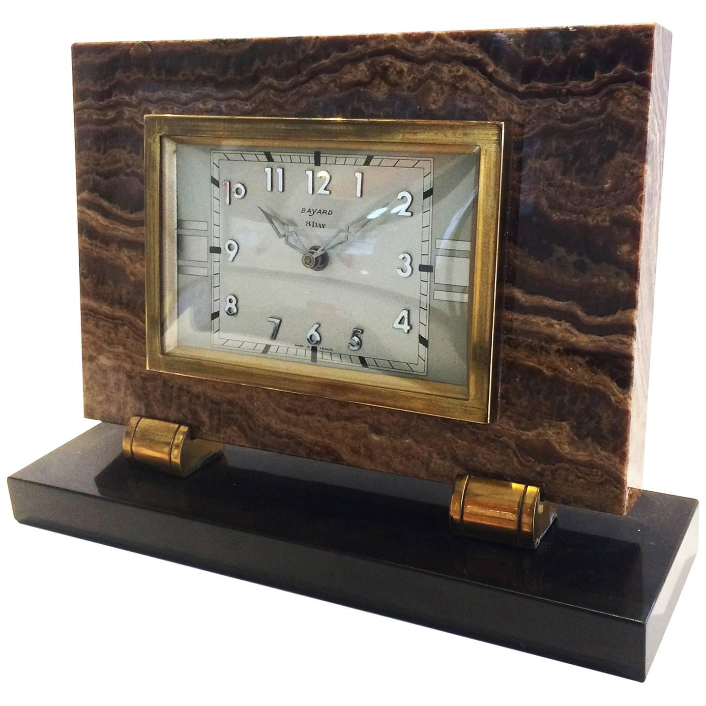 Art Deco French Clock by Bayard at 1stDibs