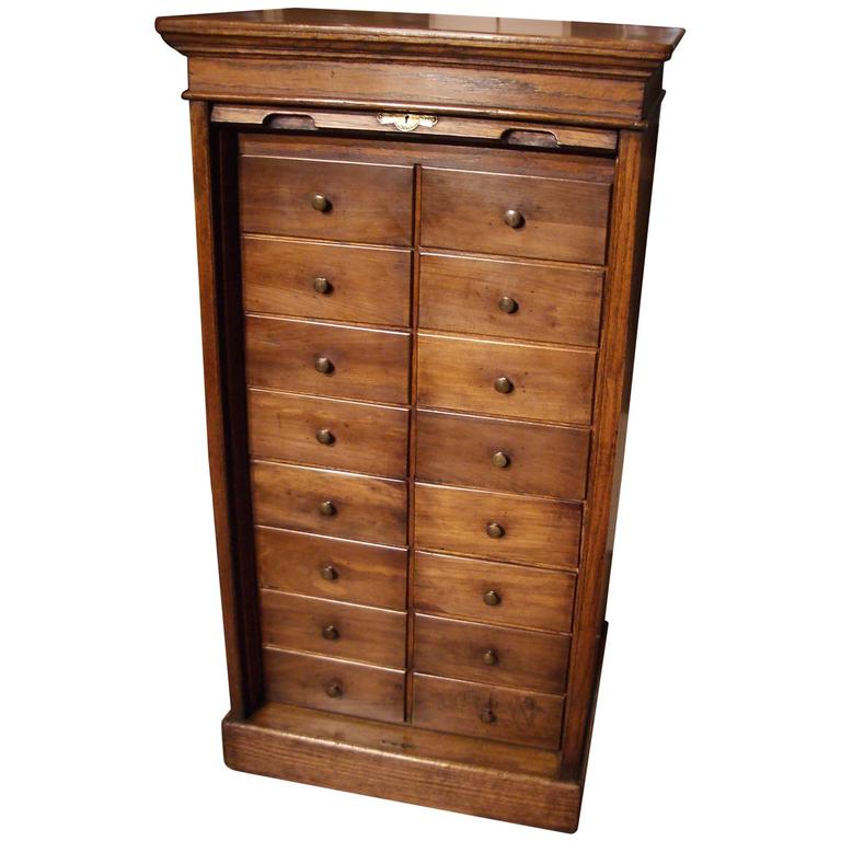 Beautiful Oak File Cabinet, in Perfect Condition at 1stDibs