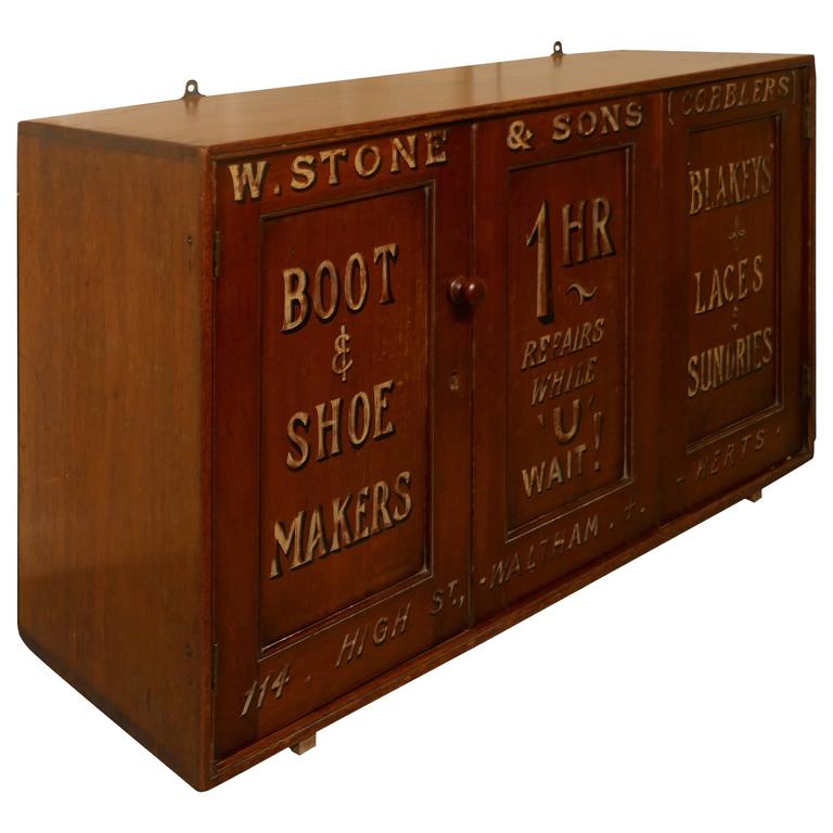 Victorian Boot and Shoe Makers Shop Cupboard, Shop Display For Sale at ...