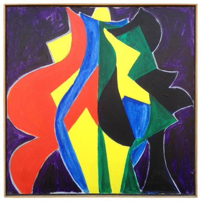 "Harlequin" Abstract Painting by David Hayes For Sale at 1stDibs