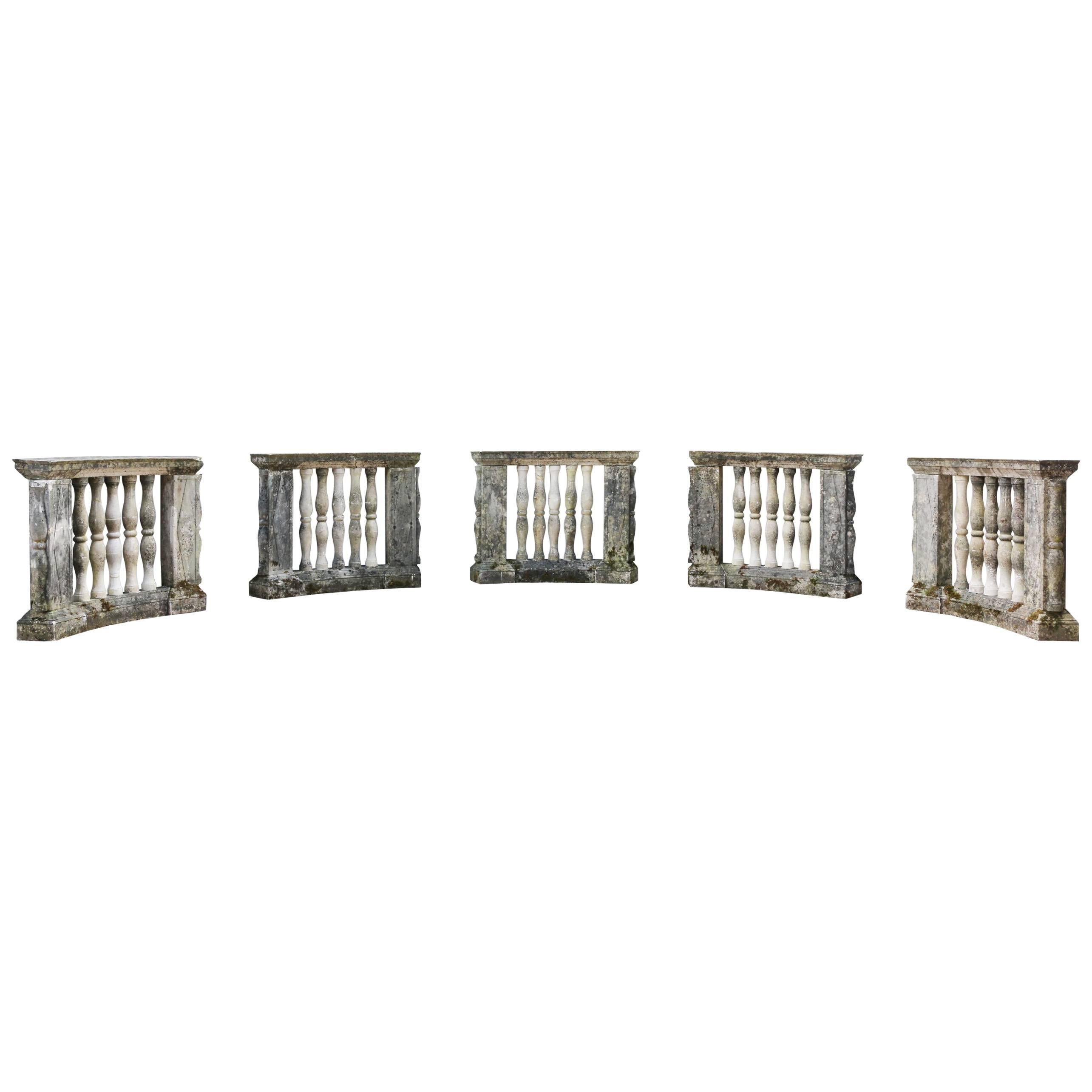 Early 20th Century Stone Balustrade Garden Feature at 1stDibs