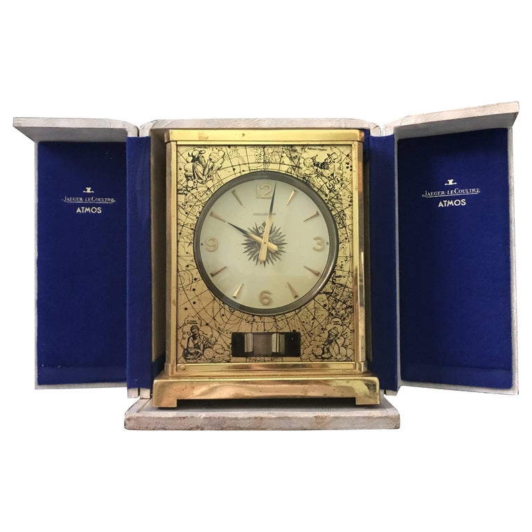 Skymap 1950s Le Coultre Classic Model Swiss Atmos Clock with Box at ...