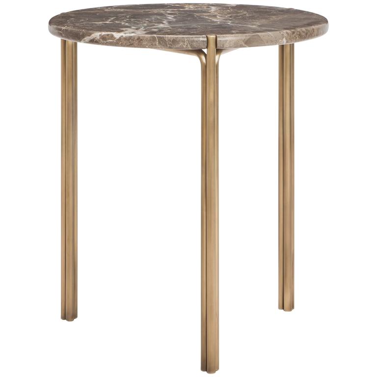 CA16S Contemporary Handcrafted Minimalist Modern Side Table with Stone ...