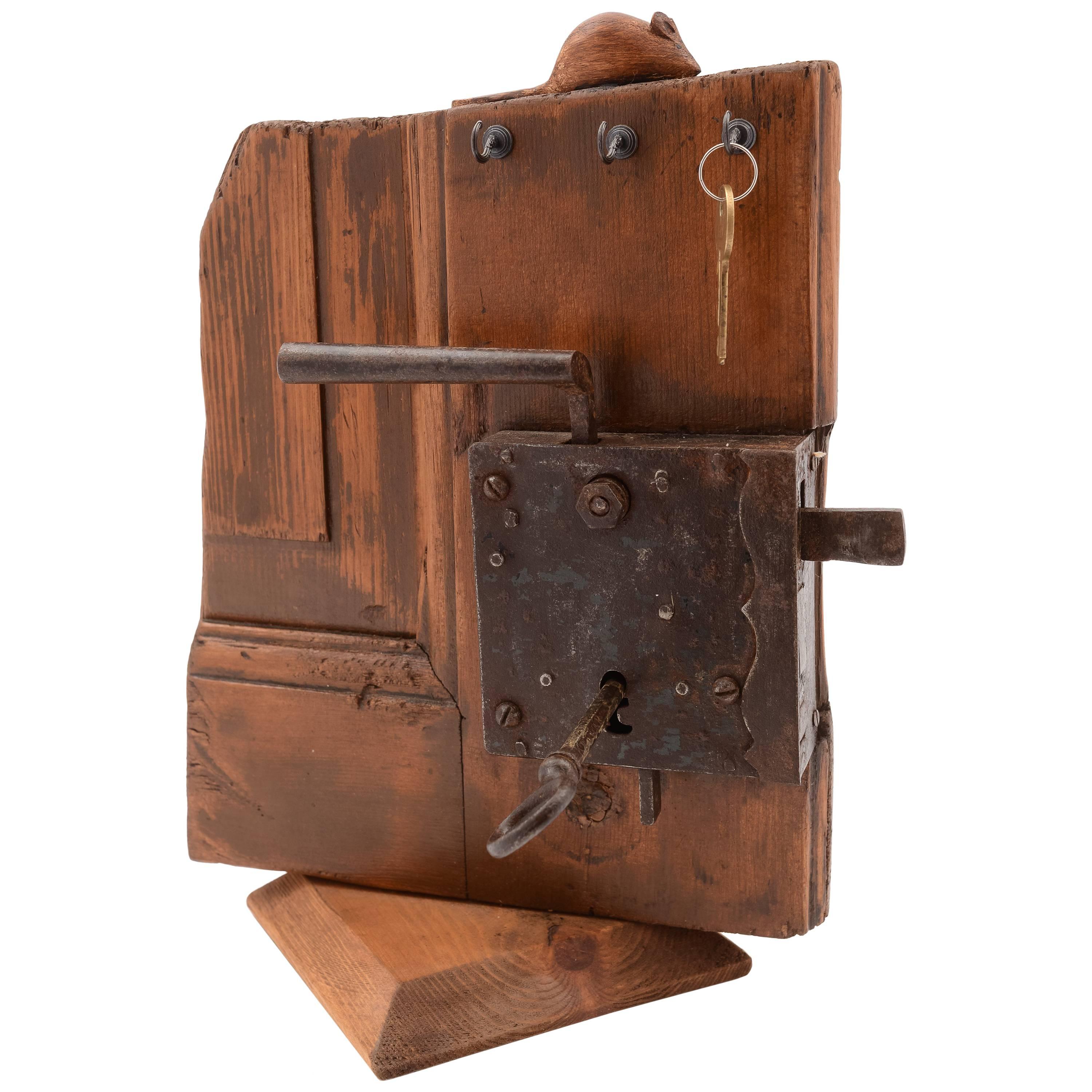 19th Century French Chateau Door Lock For Sale at 1stDibs