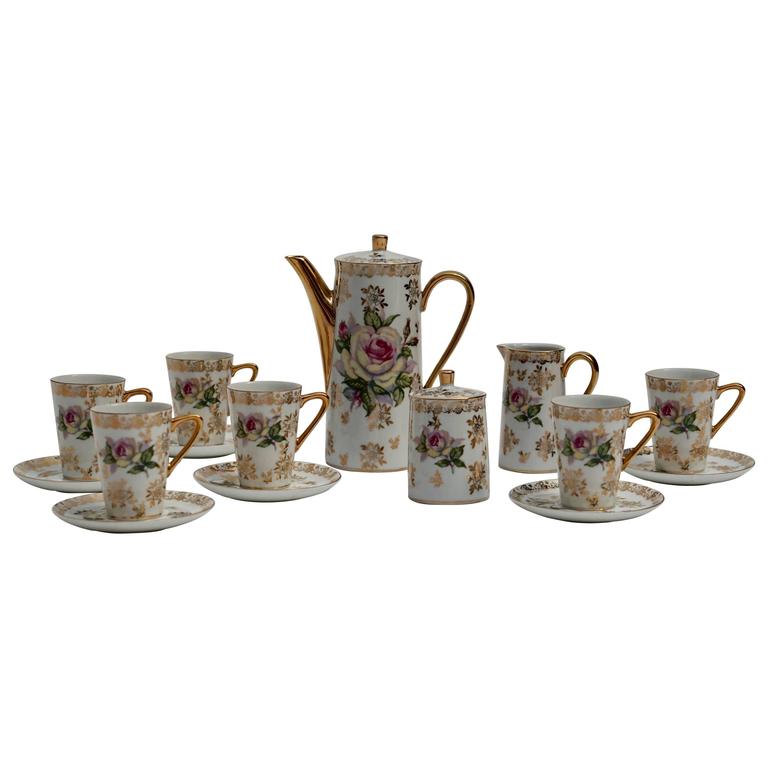 Porcelain Tea and Coffee Service, circa 1950 at 1stDibs