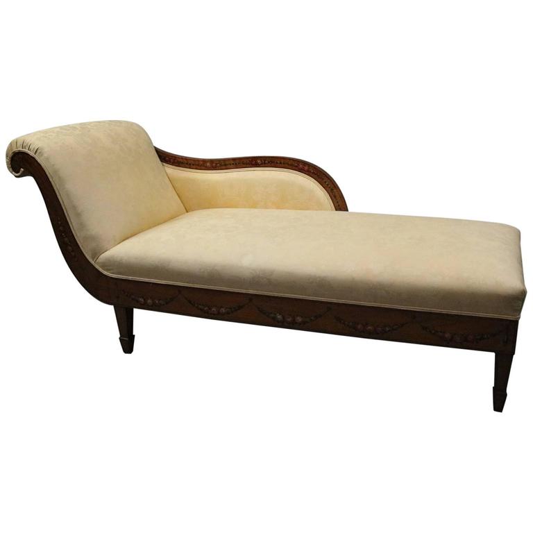 Antique French Adam Style Paint Decorated Mahogany Recamier Sofa, 1880 ...