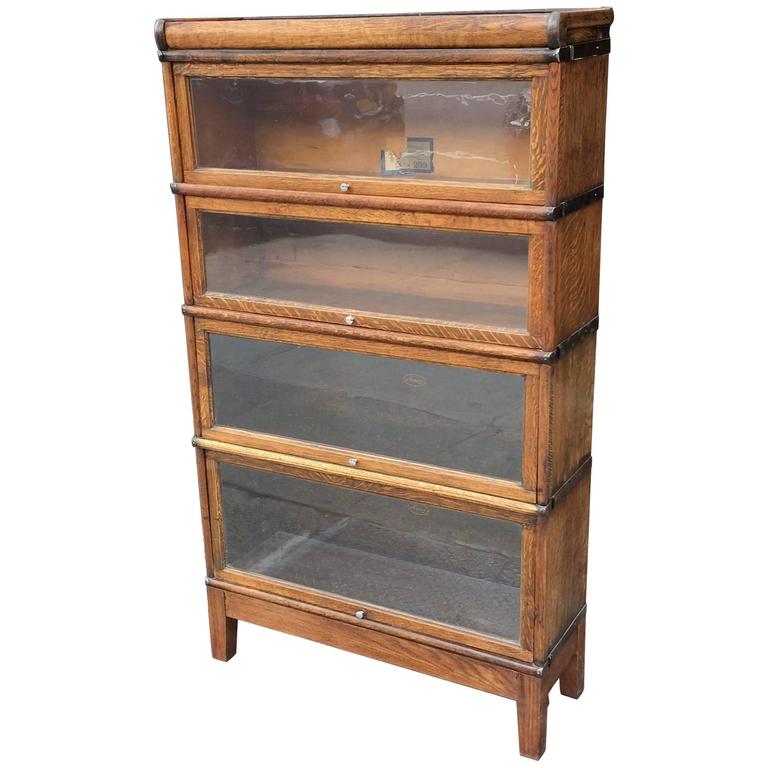 Early 20th Century Oak Barrister Case by Globe Wernicke Co. at 1stDibs ...